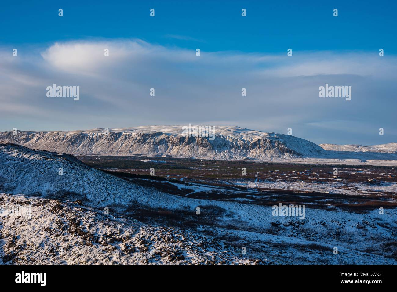 Icelandic scenery mountains in background hi-res stock photography and ...
