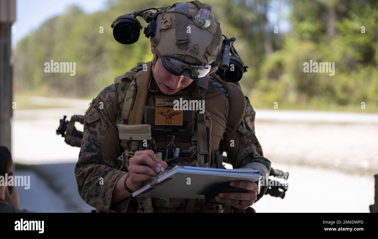 U.S. Marine Corps Sgt. Caleb Jarrard, a team leader with 4th ...