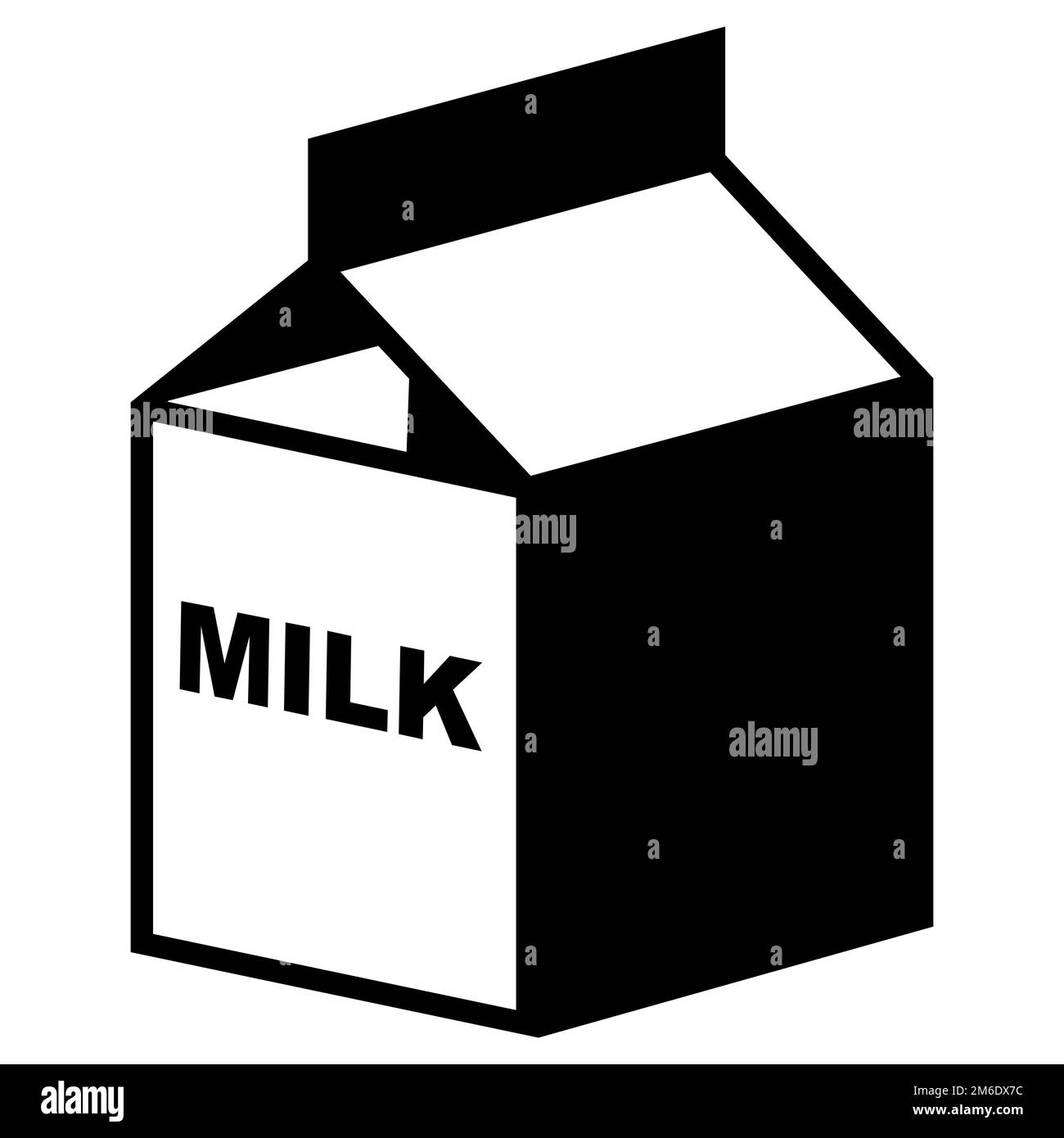 Milk carton symbol icon Stock Photo - Alamy