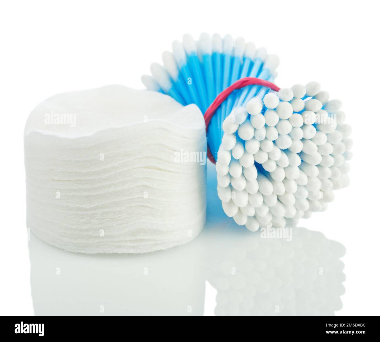 isolated cotton disks and buds Stock Photo - Alamy