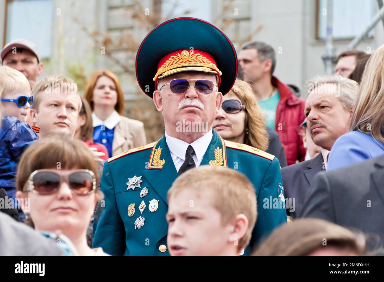 Russian general on celebration at the parade on annual Victory Day, May ...