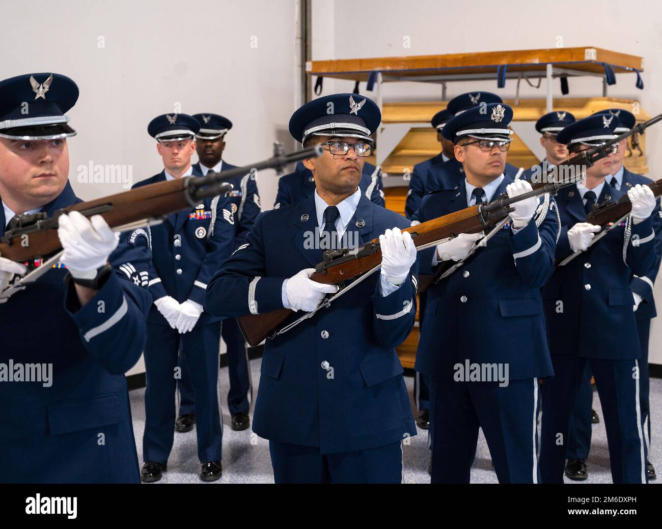 New members of the Wright-Patterson Air Force Base Honor Guard ...