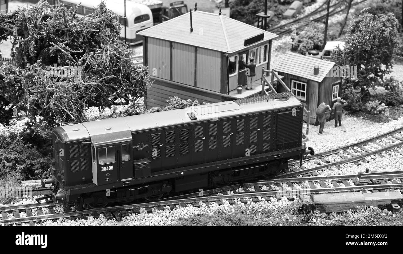 Model of a Class 16 diesel locomotive D8409 Stock Photo - Alamy