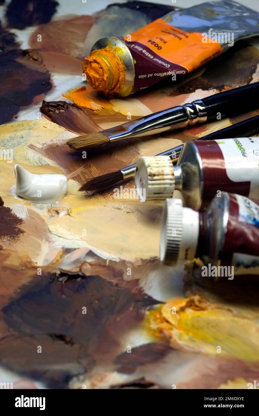 Oil painting detail hi-res stock photography and images - Alamy