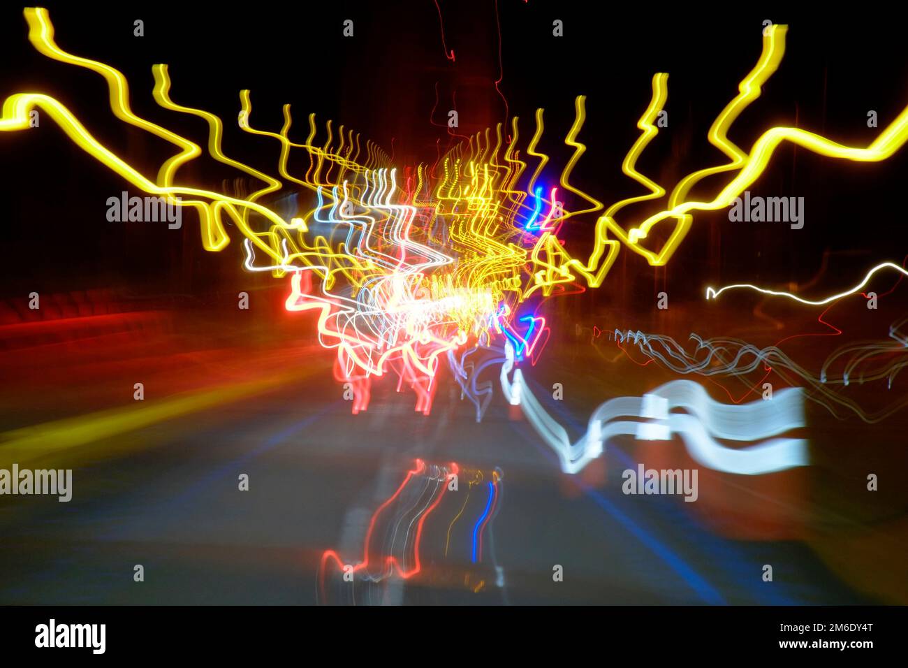 Car headlight, light tracks Stock Photo - Alamy