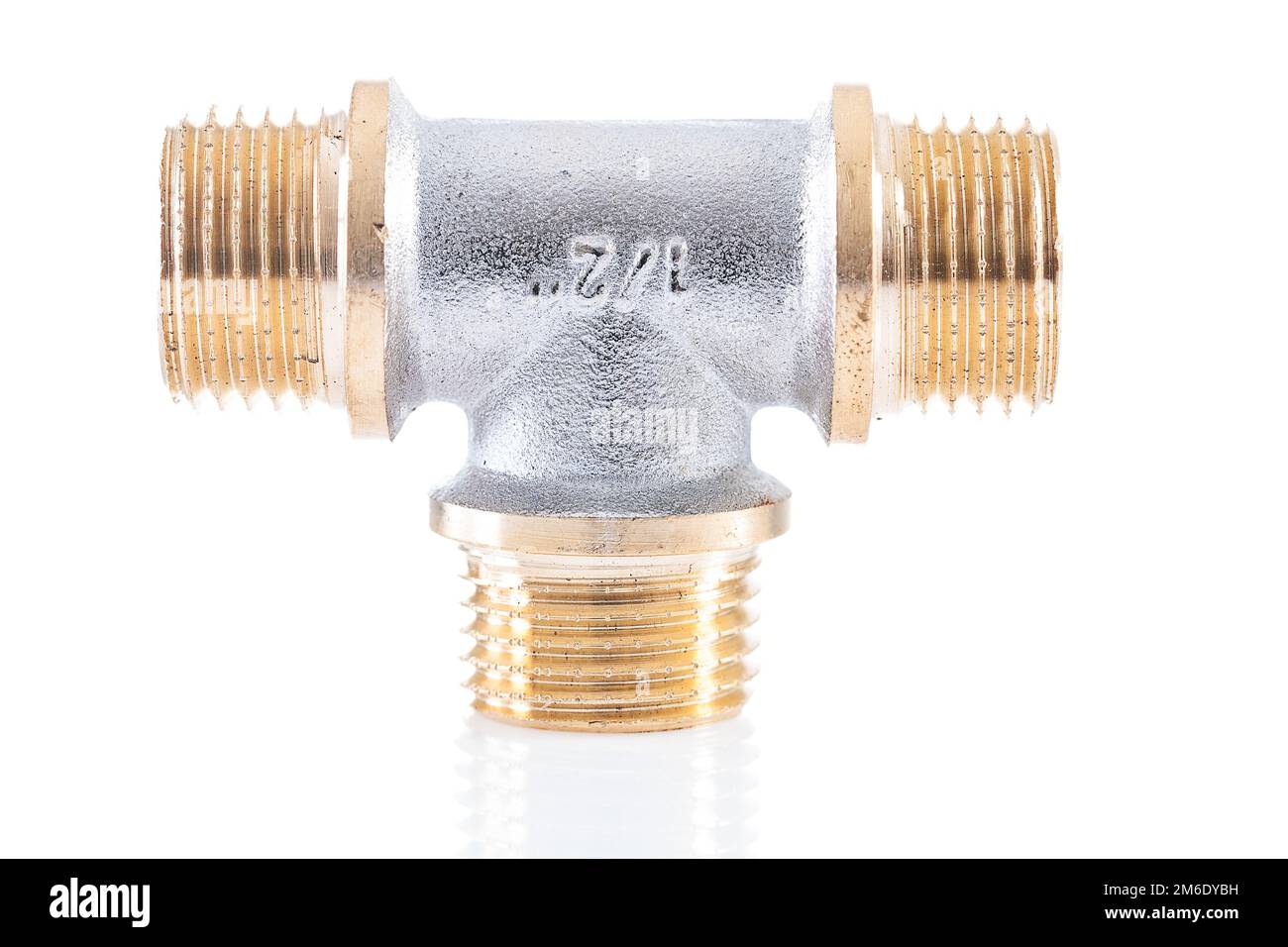 t-shape pipe connector isolated Stock Photo - Alamy