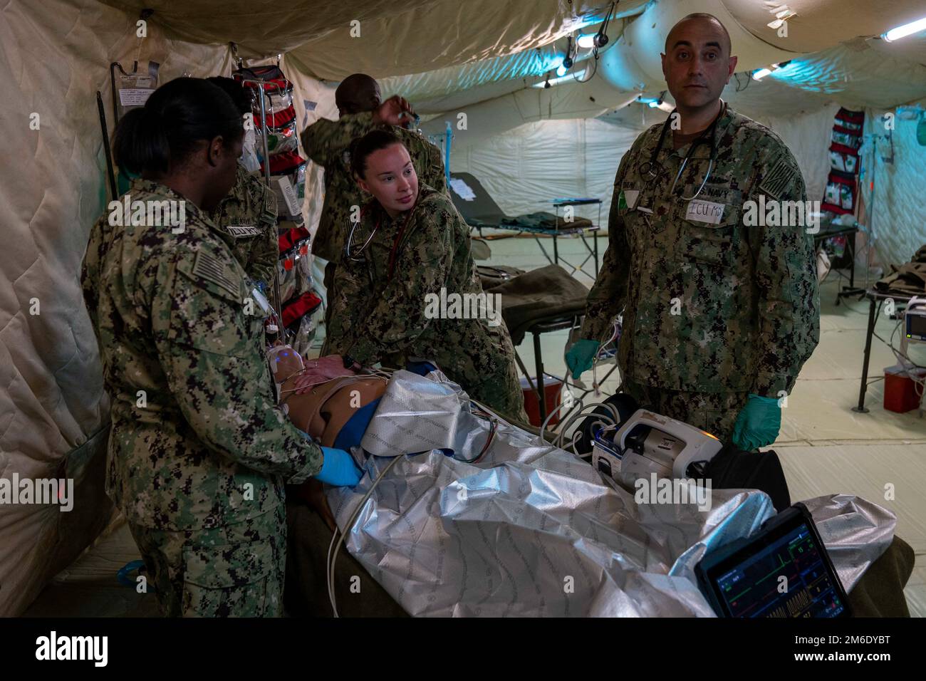 CAMP PENDLETON, Calif. (Apr. 25, 2022) - Medical personnel, assigned to ...