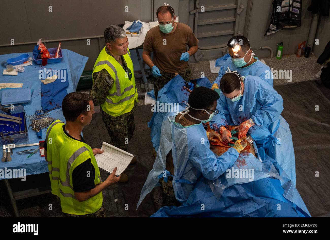 CAMP PENDLETON, Calif. (Apr. 25, 2022) - Medical personnel, assigned to ...