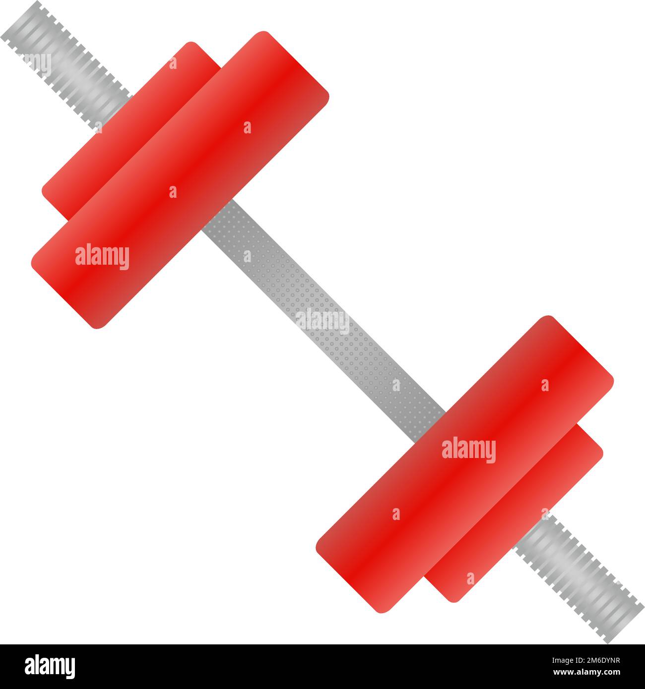 Realistic dumbbell icon. Muscle training tool. Editable vector Stock ...