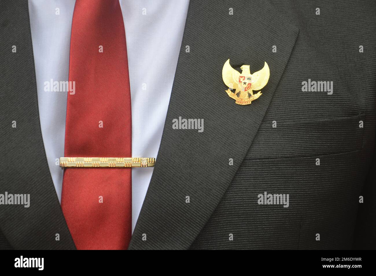 Suits of red tie men Stock Photo - Alamy