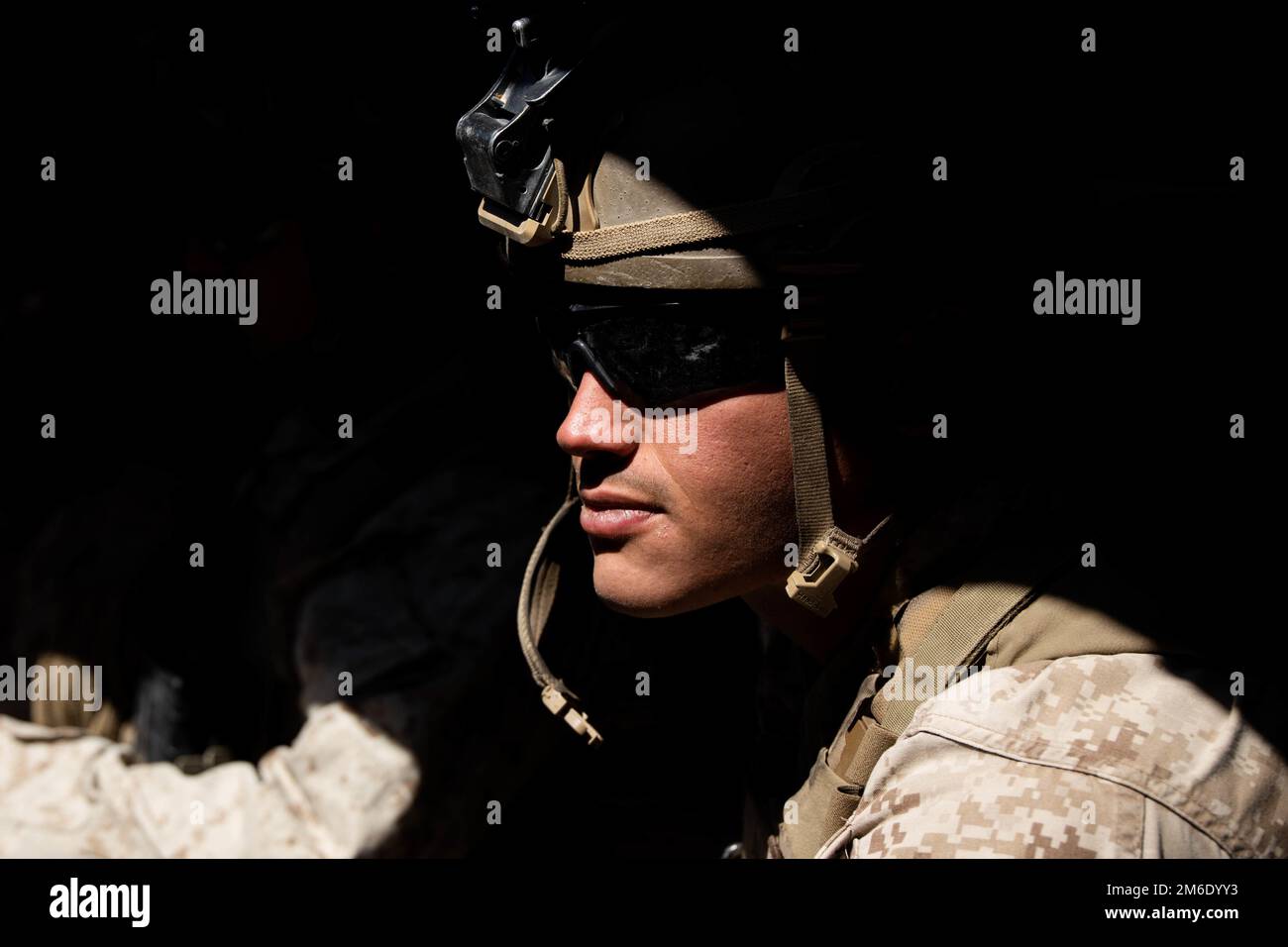 U.S. Navy Petty Officer 3rd Class Alexander Roberts, a line corpsman ...