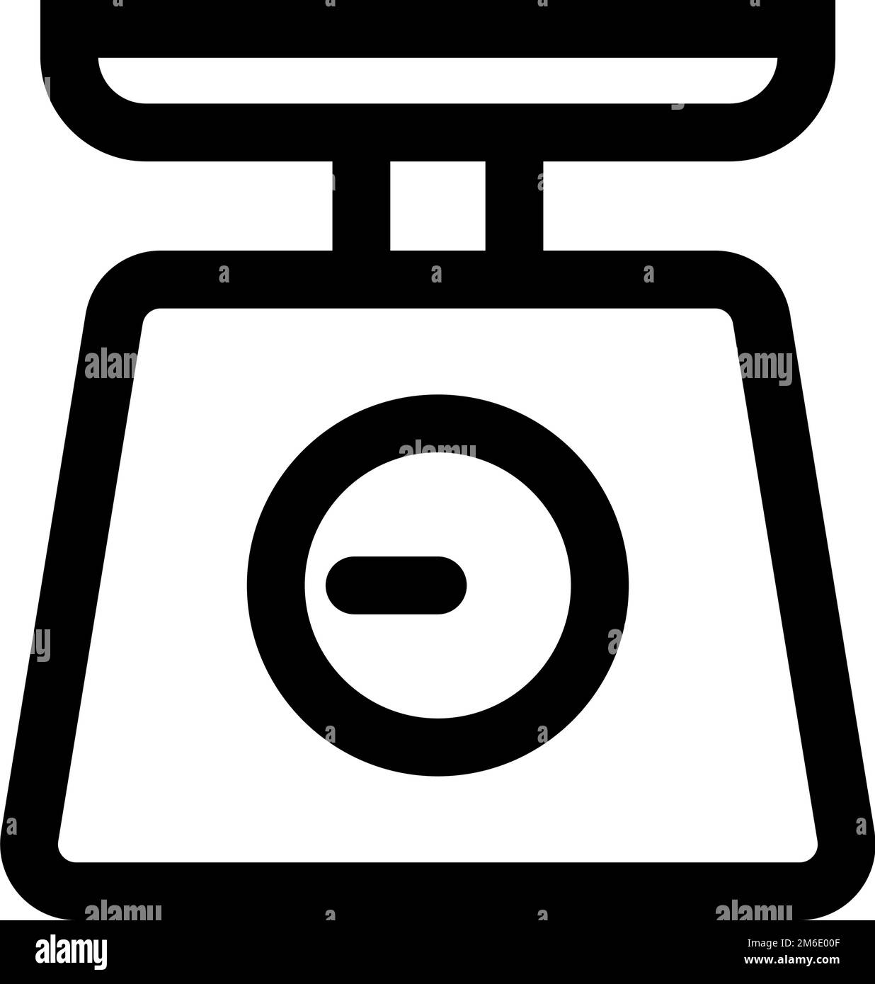 Scale Icon. Kitchen scale. Editable vector Stock Vector Image & Art - Alamy