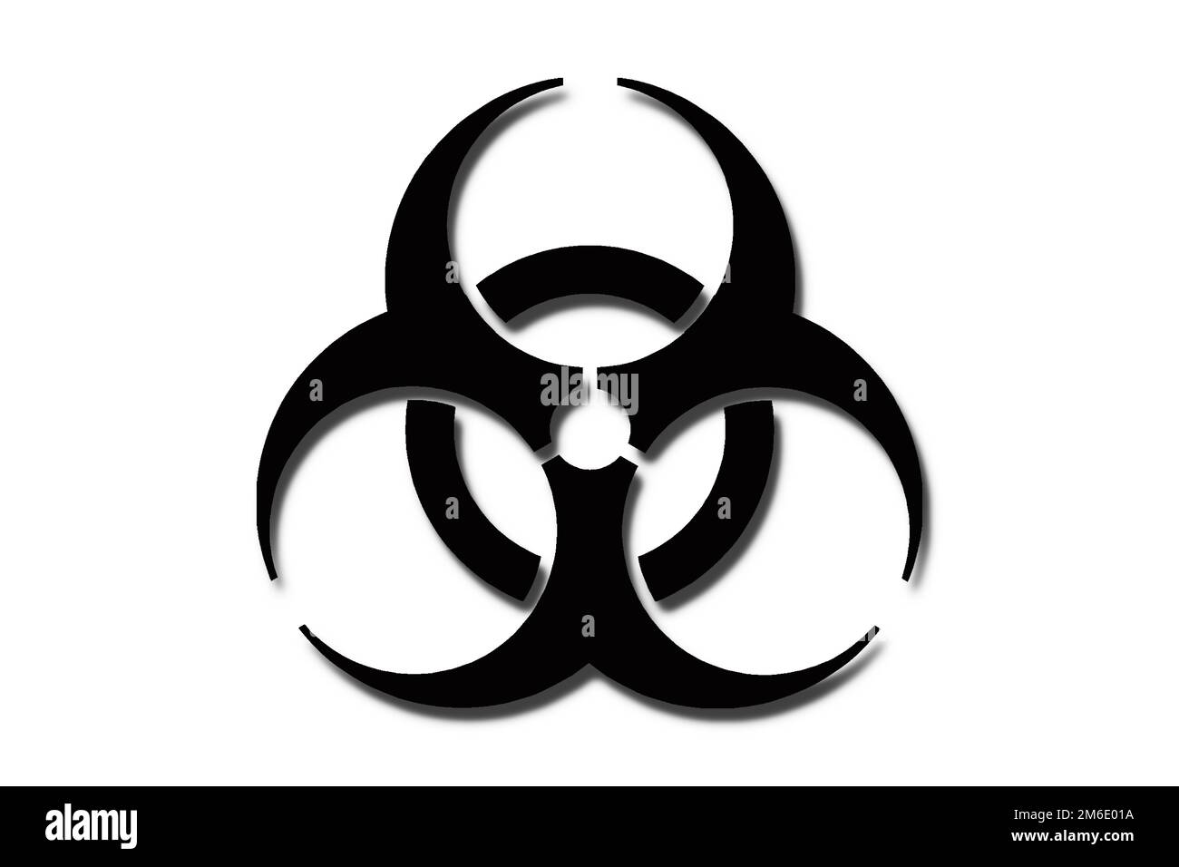 Biohazard sign icon on Cut Out Stock Images & Pictures - Alamy