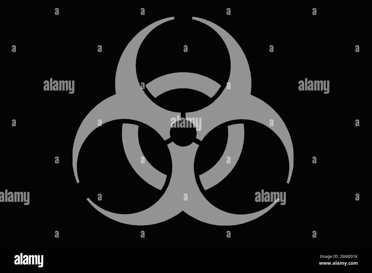 Biohazard symbol on the black background Stock Photo - Alamy