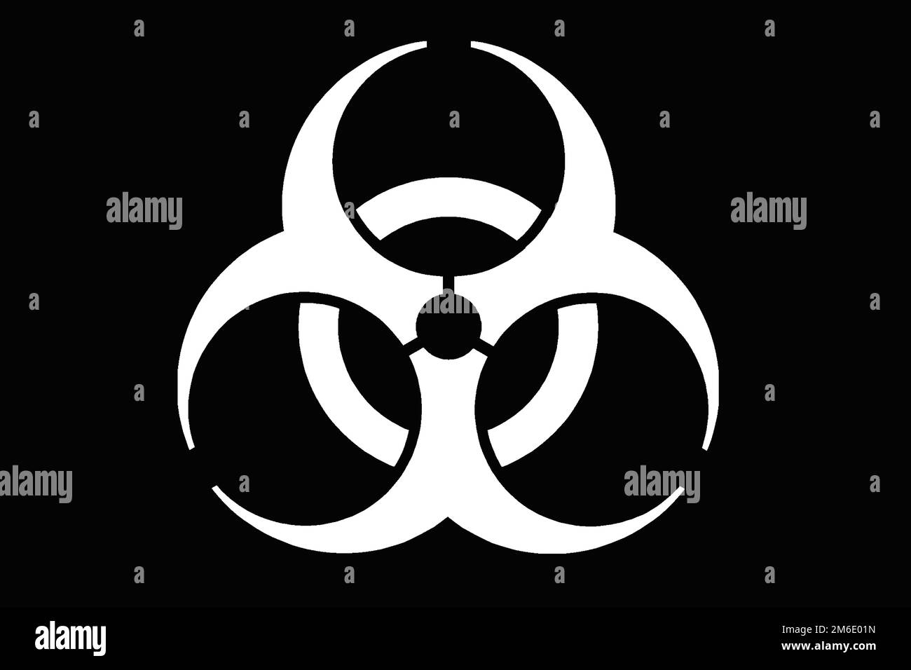Biohazard icon graphic illustration Black and White Stock Photos ...