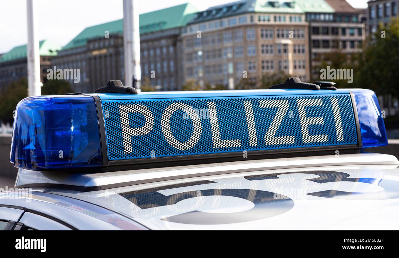 Police light bar Stock Photo - Alamy