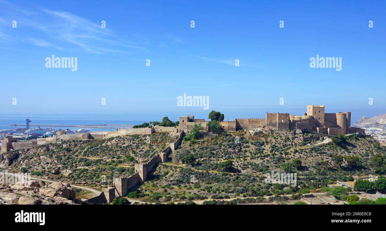 The Alcazaba Almeria Spain.Biggest built citadel by the Arabs in Spain ...