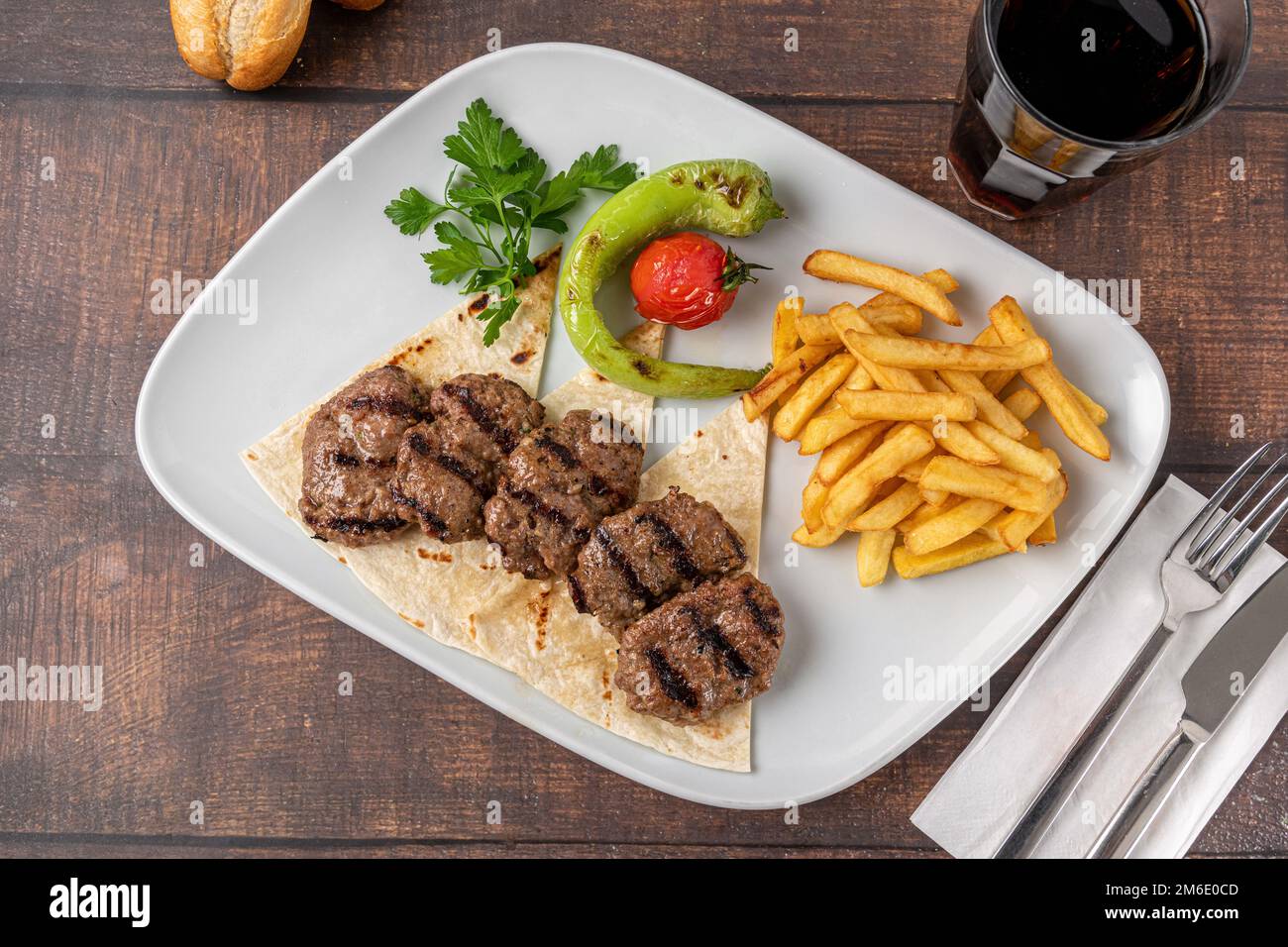Turkish meatball traditional kofte. Spicy meatballs Kebab or Kebap ...
