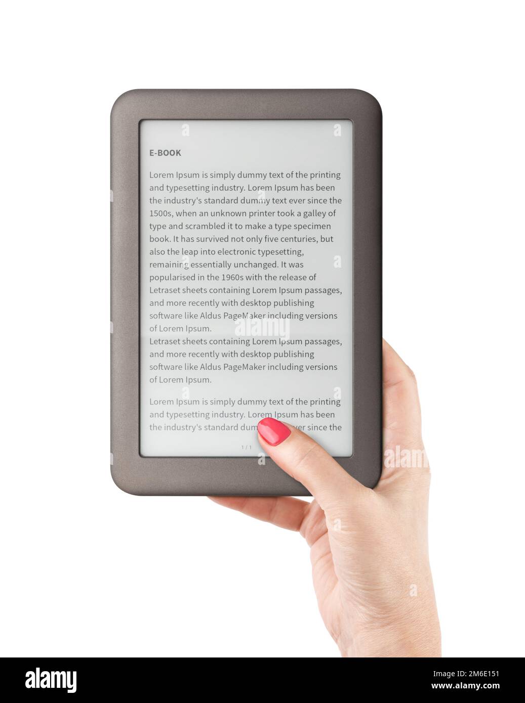 Hand holding electronic book hi-res stock photography and images - Alamy