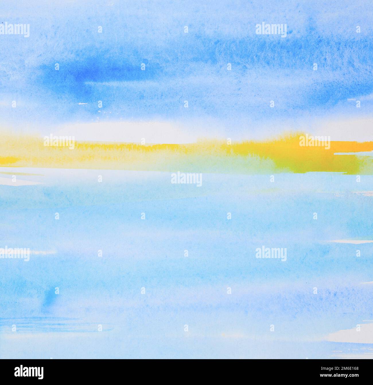 Abstract sky watercolor hi-res stock photography and images - Alamy