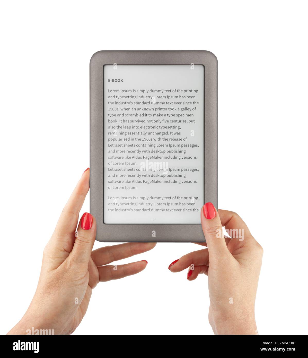 Hand holding electronic book hi-res stock photography and images - Alamy