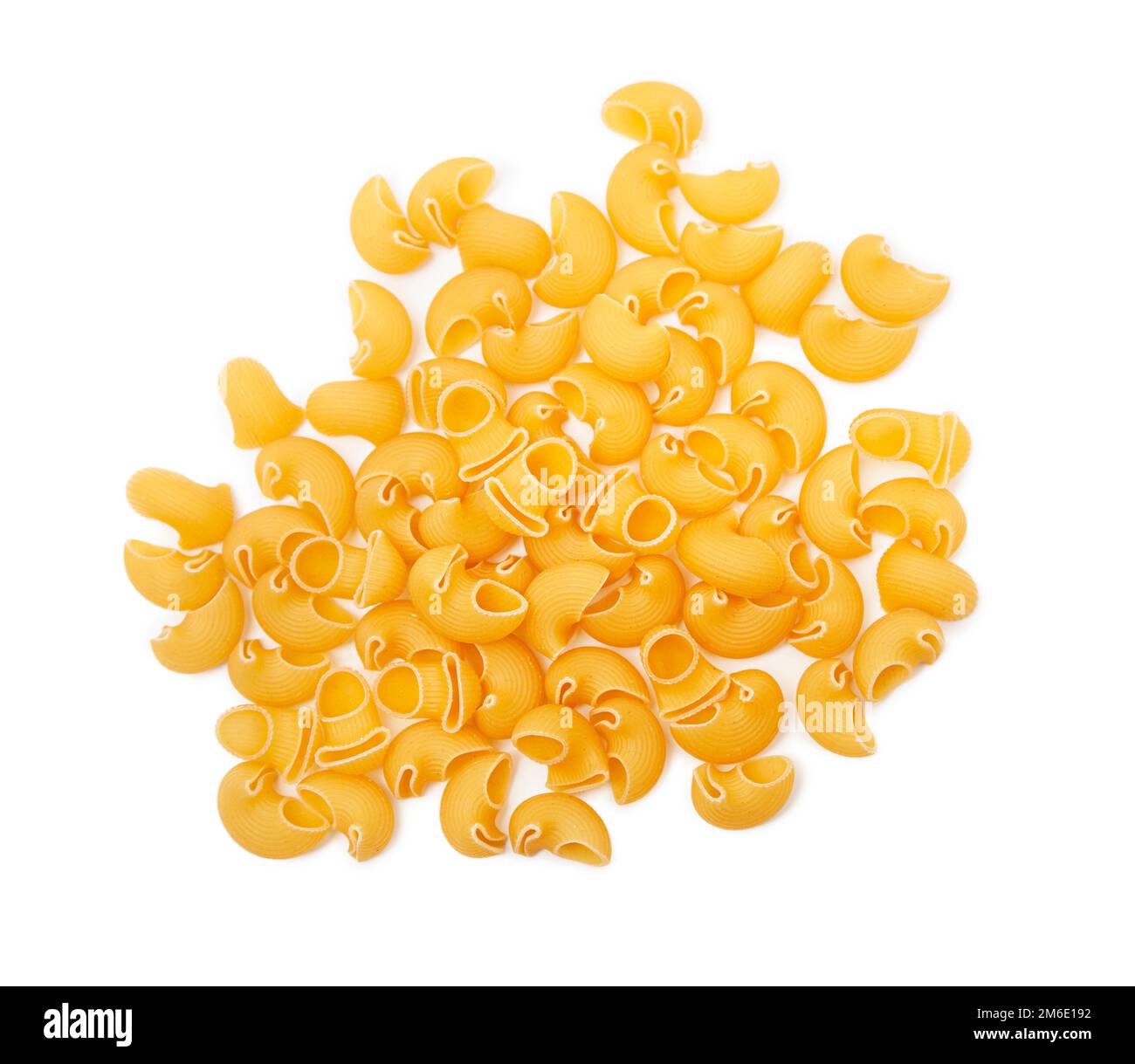 Pasta Pipe Rigate isolated on white background Stock Photo - Alamy