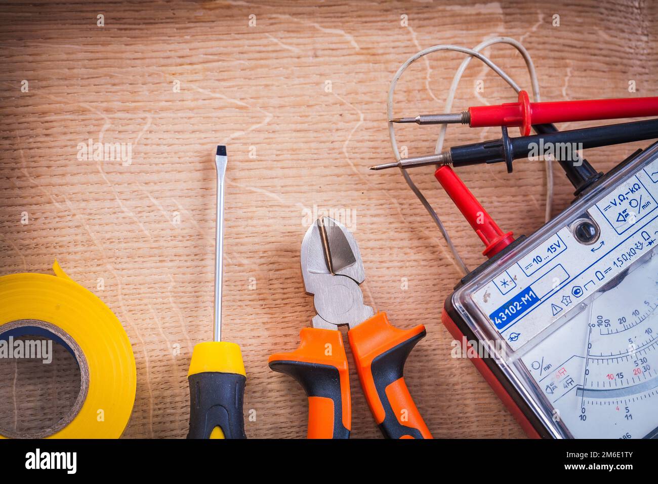 electrical tools multimeter tester nippers screwdriver roll insulating ...