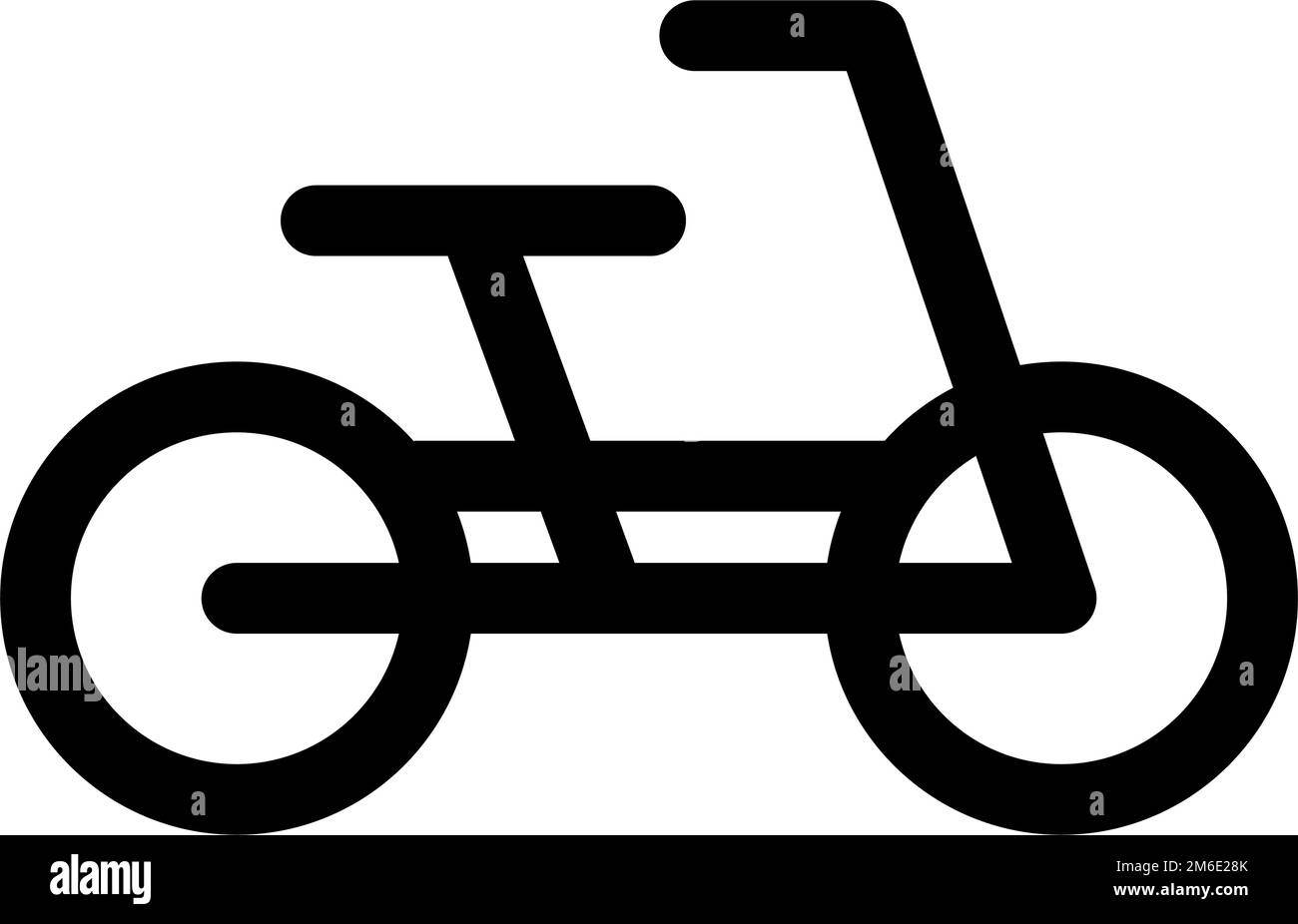 Small Bicycle Icon. Bicycle parking. Editable vector Stock Vector Image ...