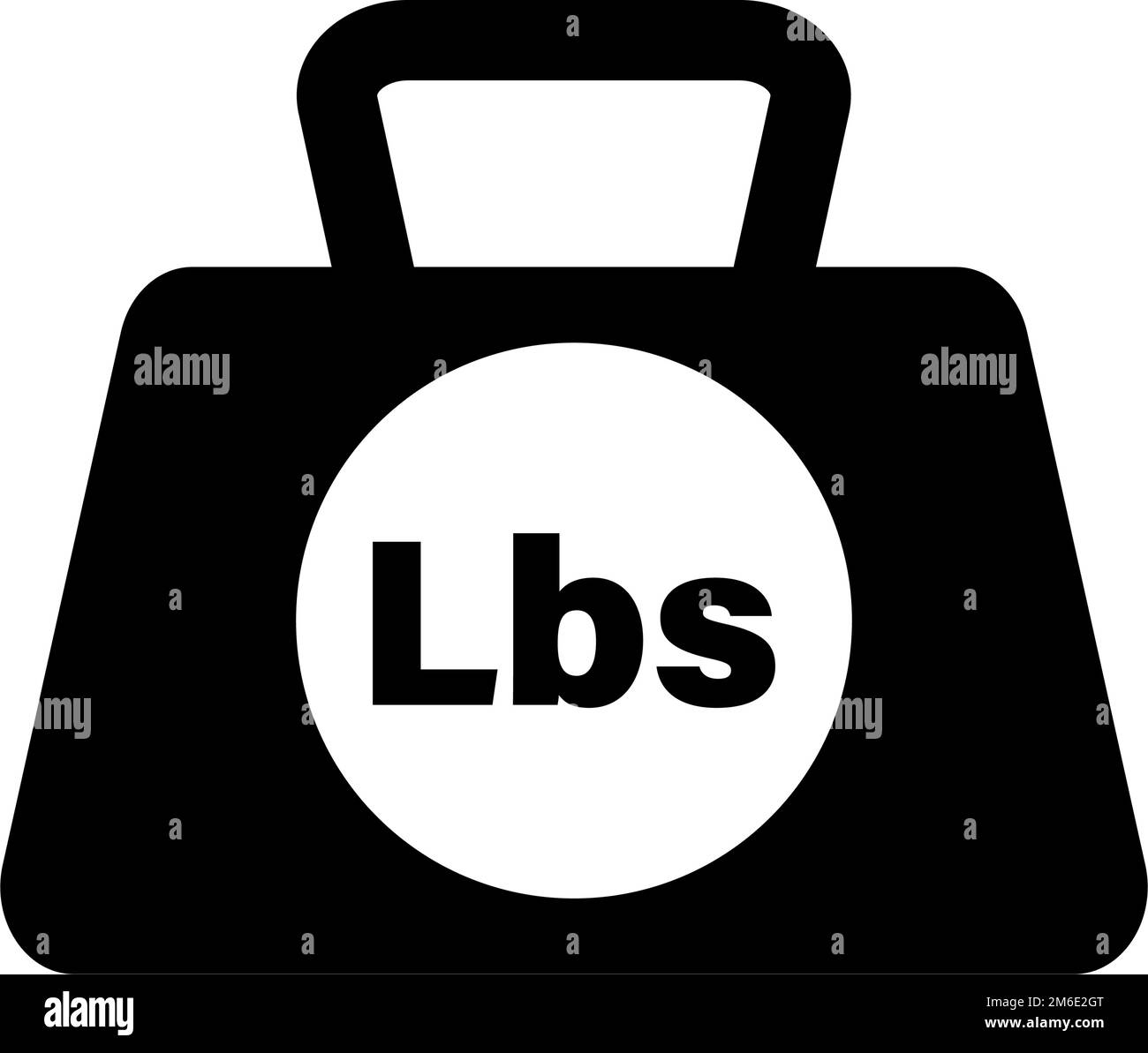 Weight symbol. LBS icon. Editable vector Stock Vector Image & Art - Alamy