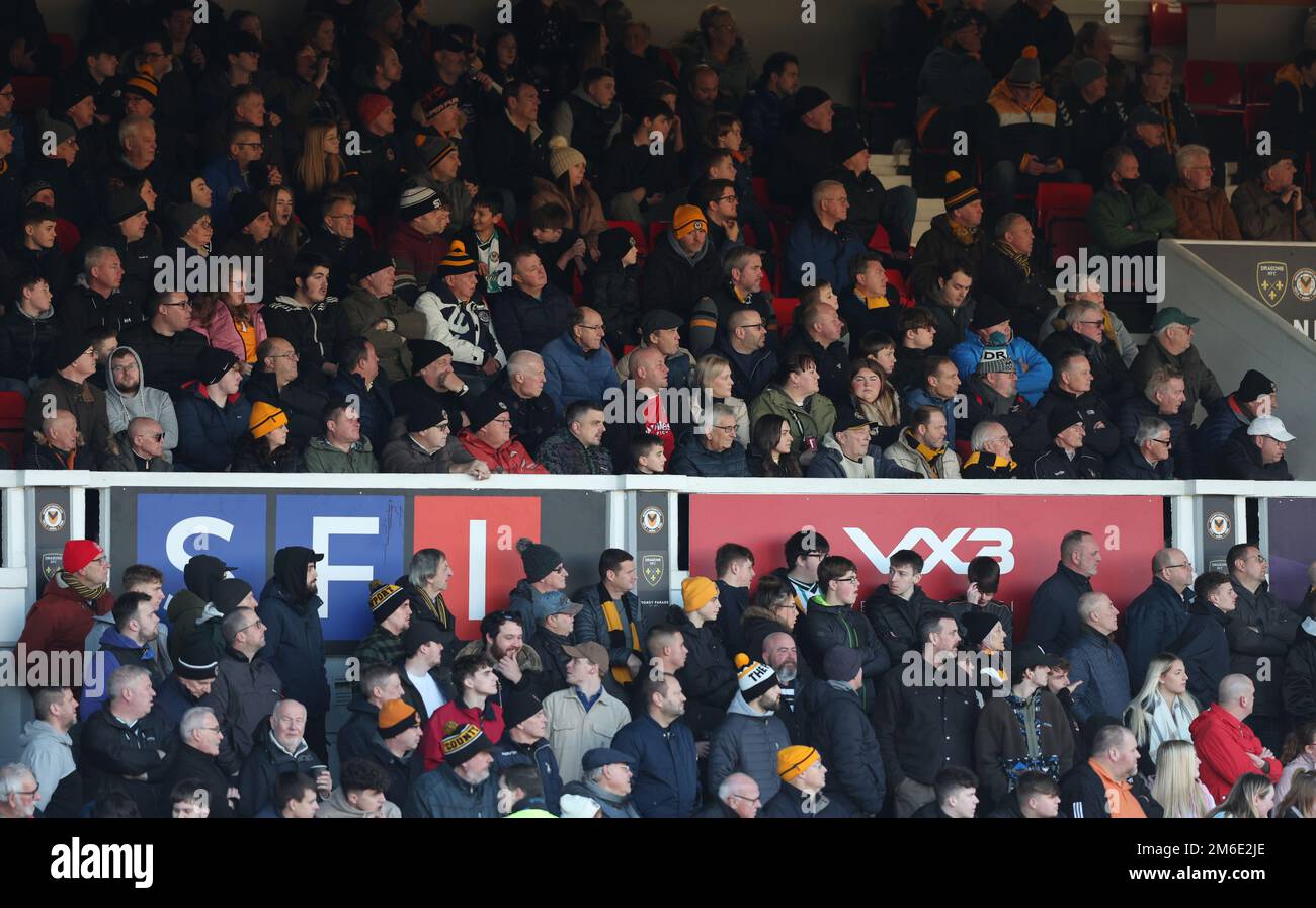 General view of the main stand at Rodney Parade during the EFL League ...