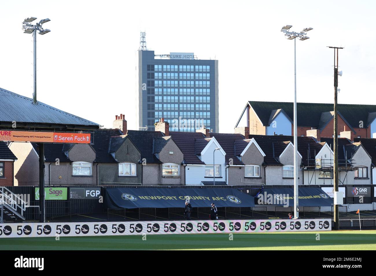 General view of Rodney Parade during the EFL League Two match between ...