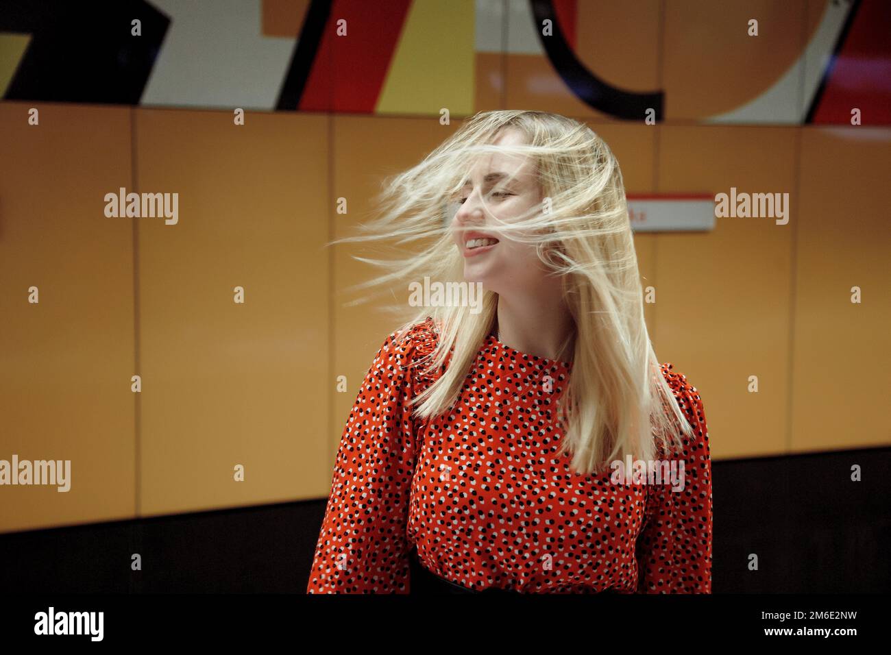 Young romantic couple in subway. Underground love story Stock Photo - Alamy
