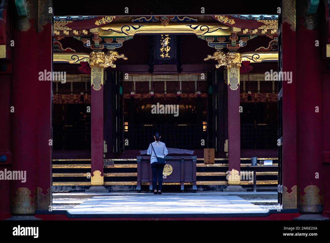 Tokyo nezu shrine hi-res stock photography and images - Alamy