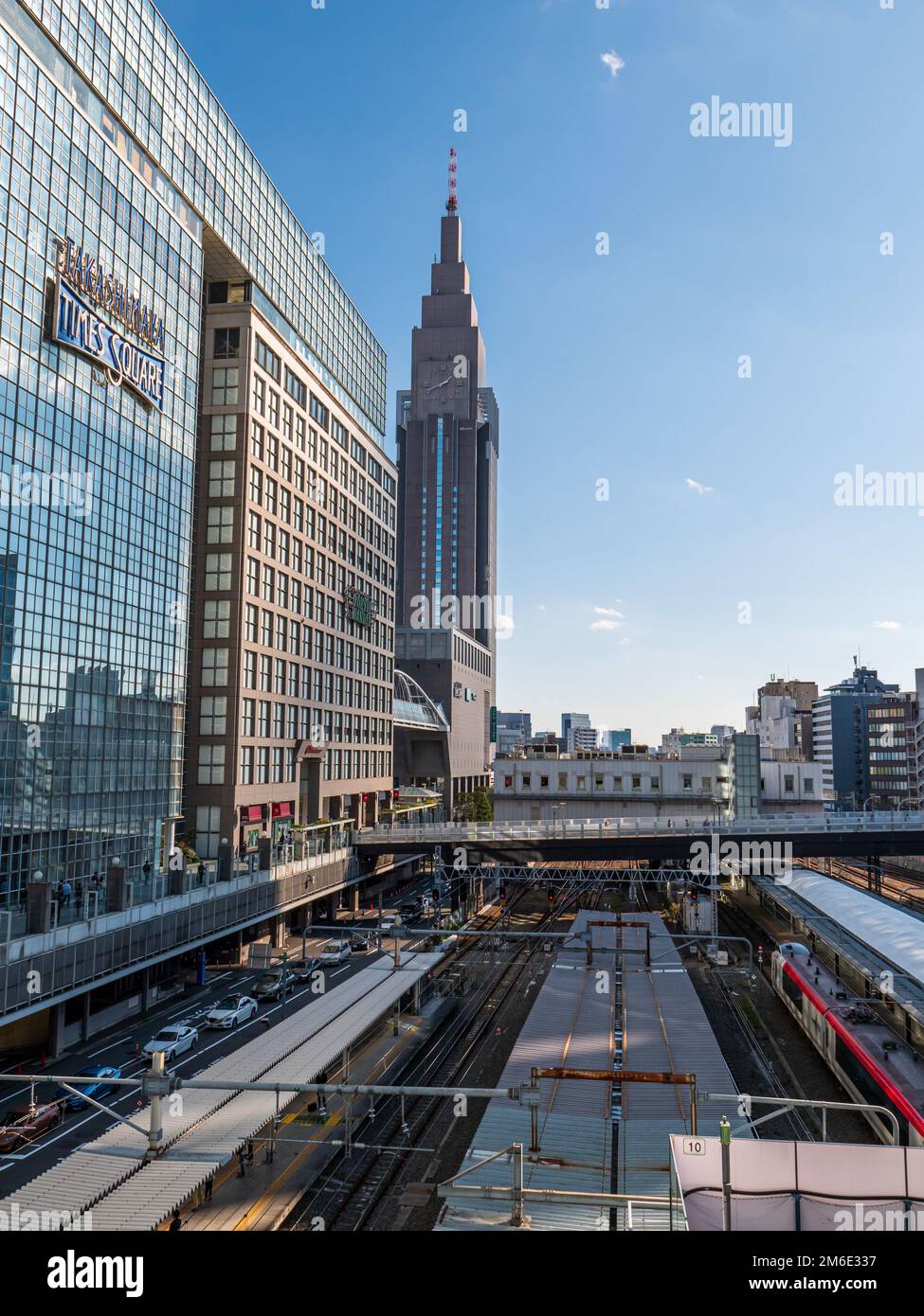 Tokyo, Japan - 17 11 19: A view of Takashimaya Times Square and the NTT ...