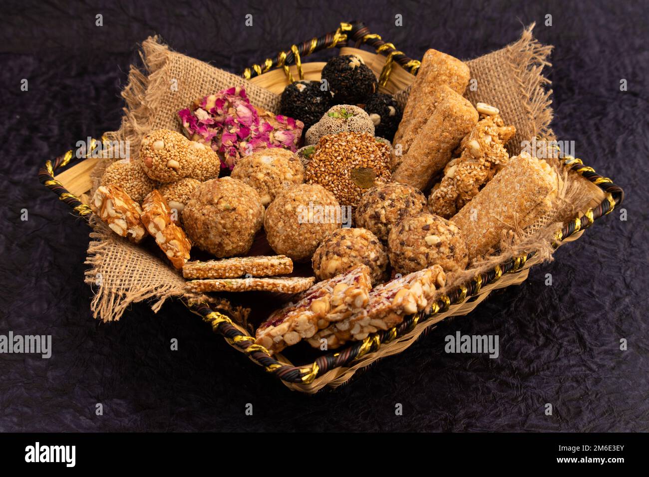 Gulab Gajak Mithai, Pista Gazak, Til Patti Or Papdi, Til Laddu Or Ladoo ...