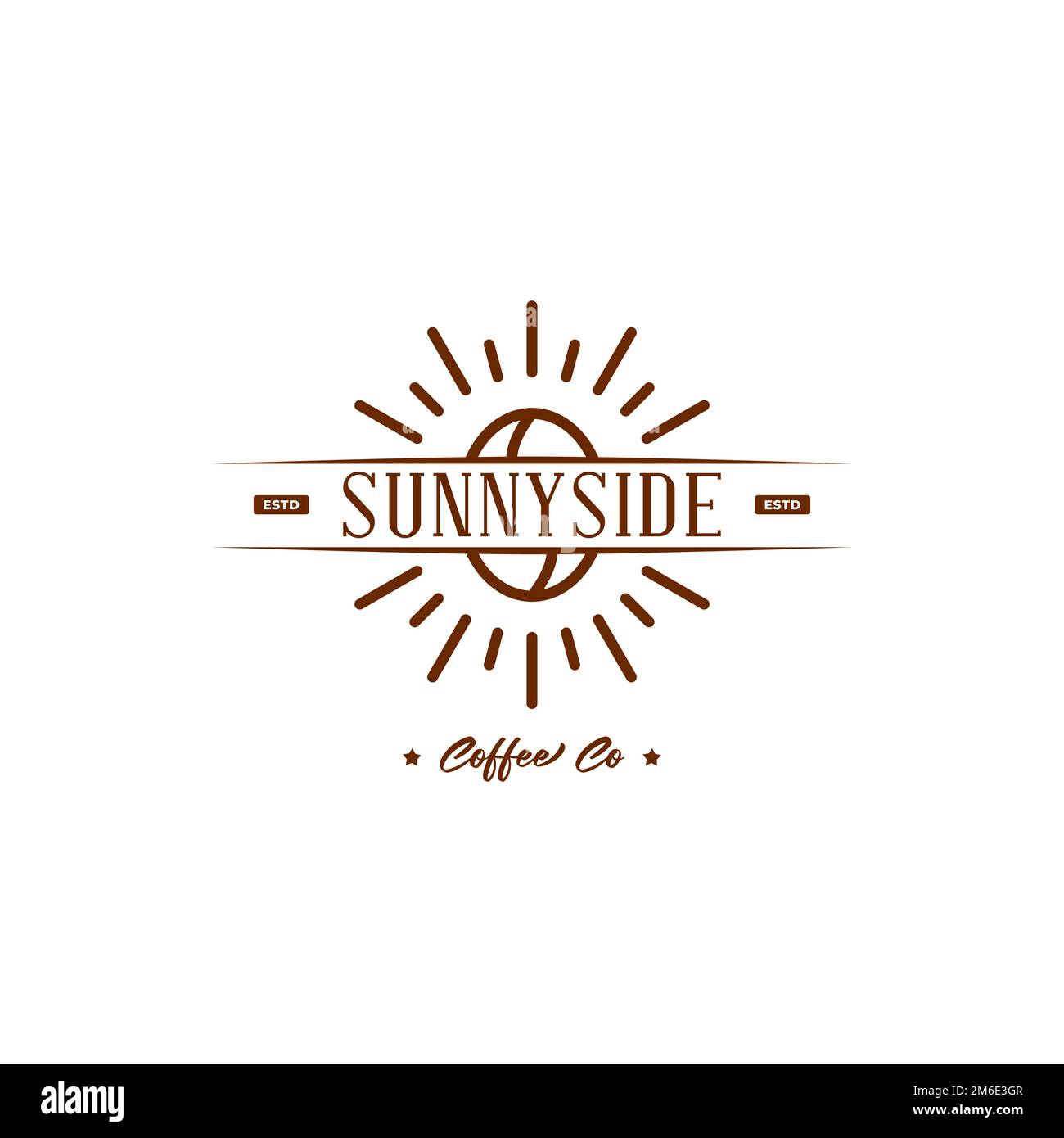 Coffee shop vintage logo design. Coffee bean hipster logo design ...