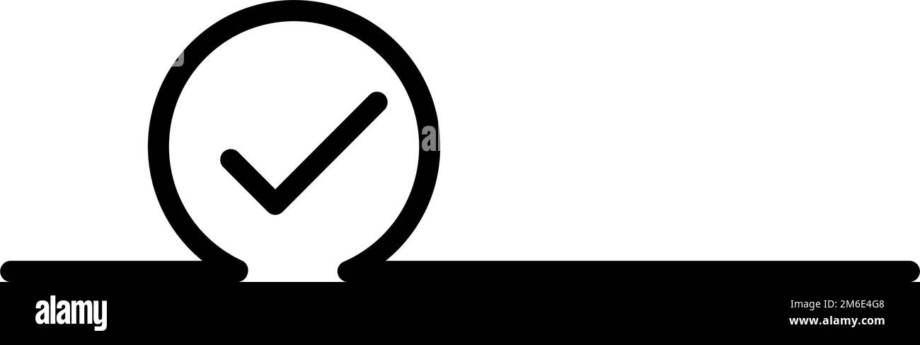 Background with check mark and copy space. Editable vector Stock Vector ...