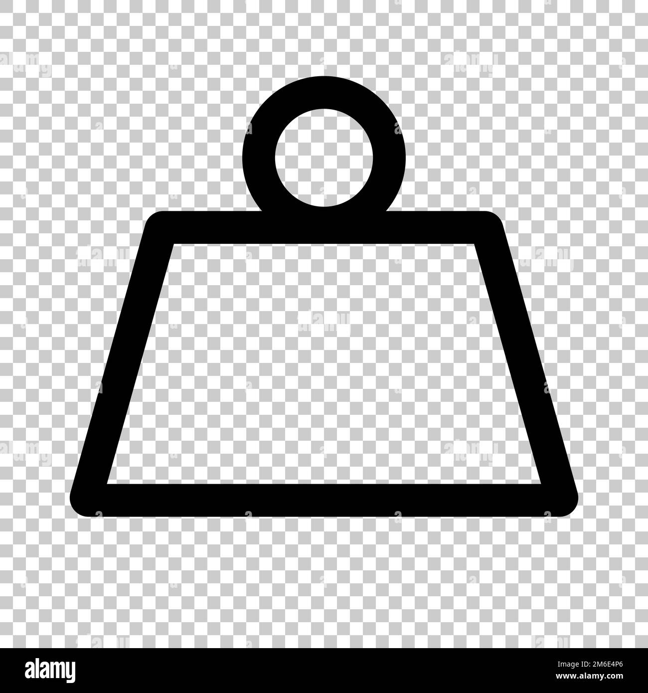 Weight icon isolated on transparent background. Editable vector Stock ...