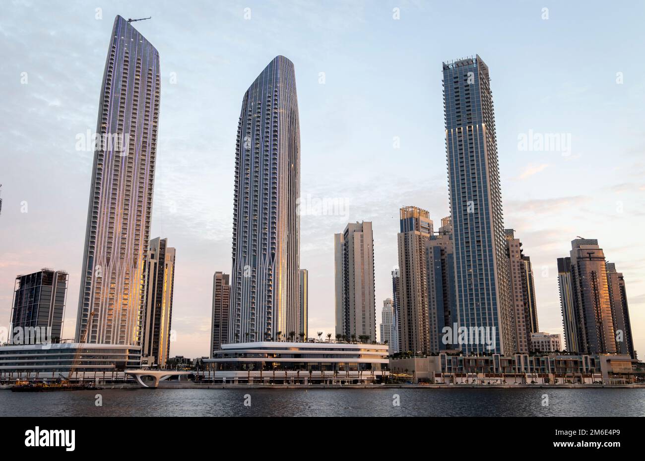 Proud of Dubai, Unique buildings and skyscrapers from Dubai town Stock ...