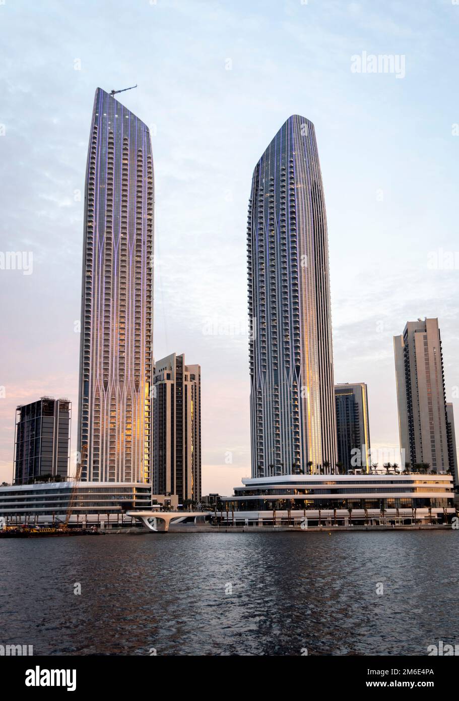 Proud of Dubai, Unique buildings and skyscrapers from Dubai town Stock ...