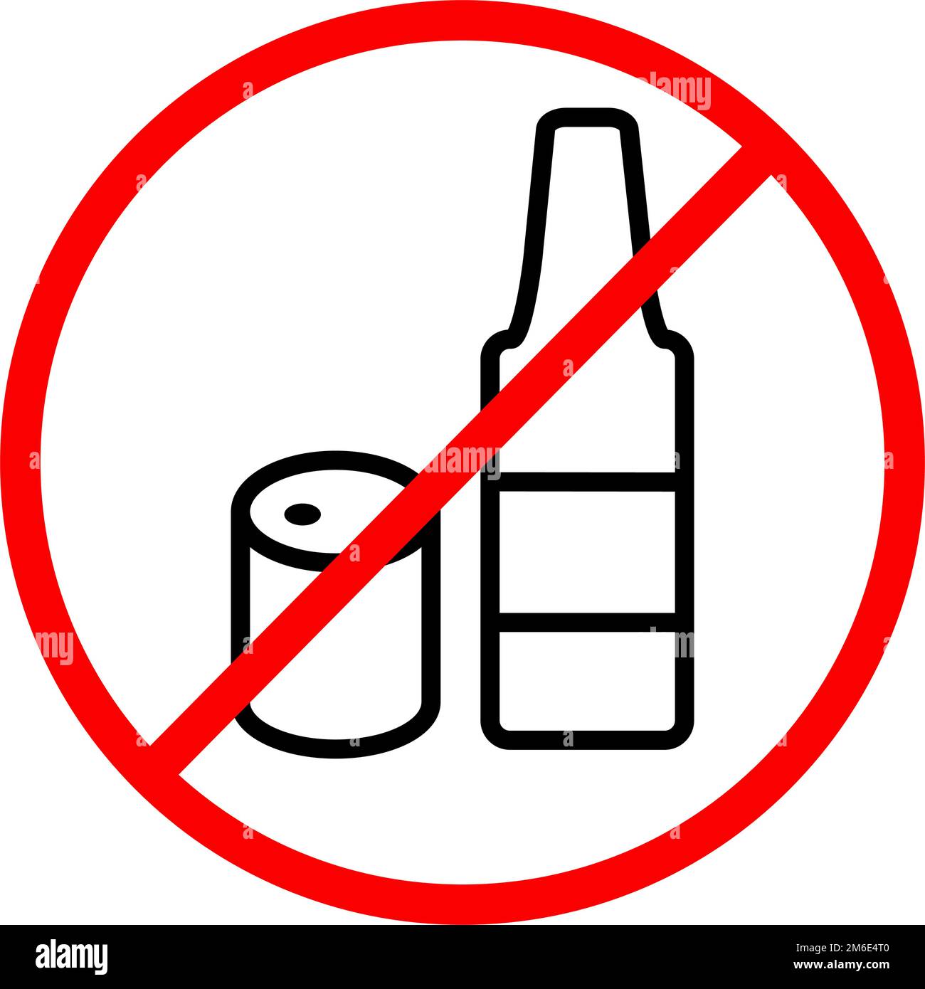 No glass bottles allowed Stock Vector Images - Alamy