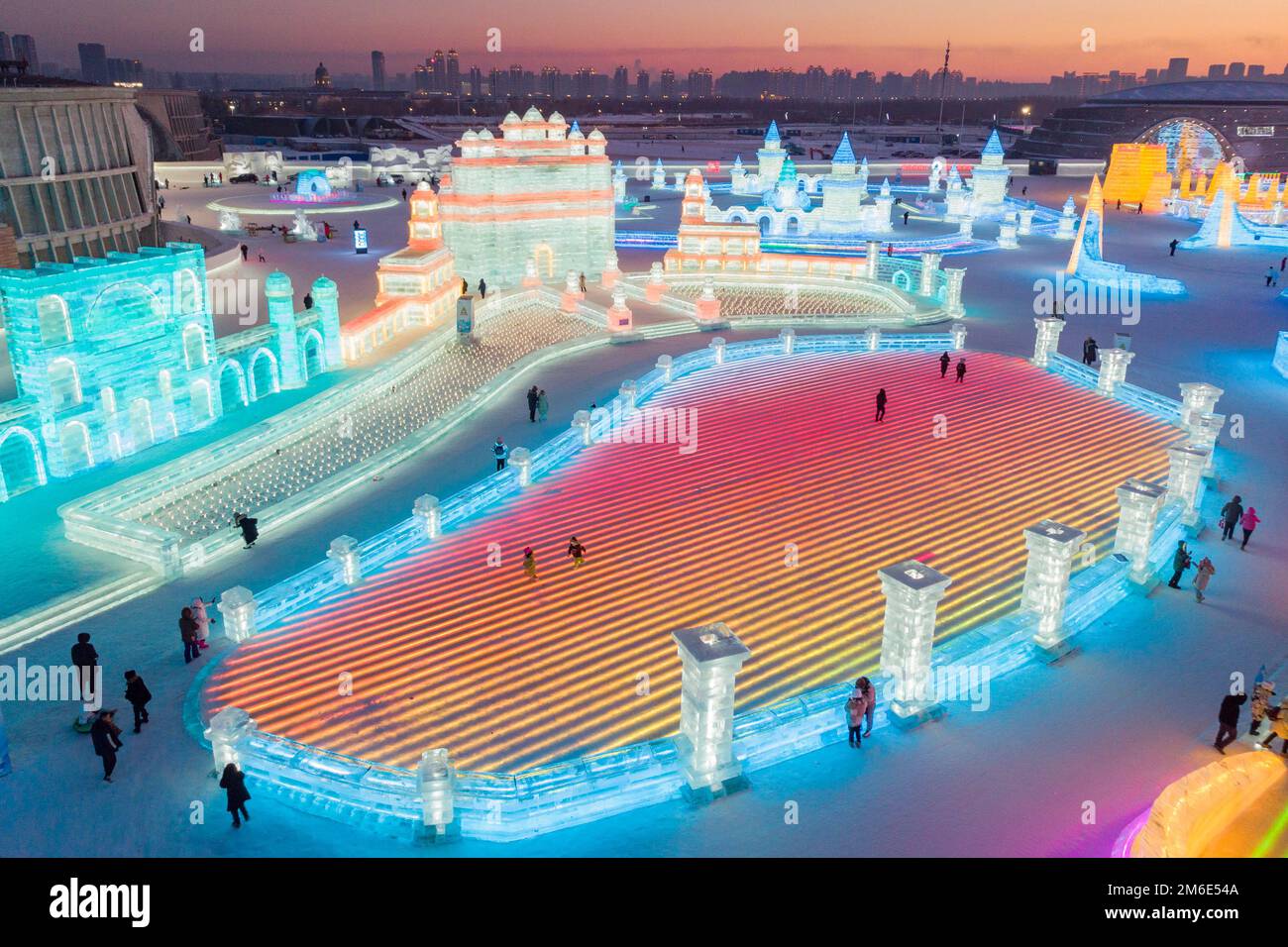 Harbin. 3rd Jan, 2023. This aerial photo taken on Jan. 3, 2023 shows ...