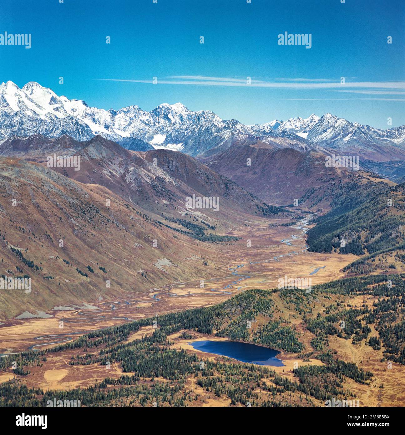 Mountain landscape, Kazakhstan Stock Photo - Alamy