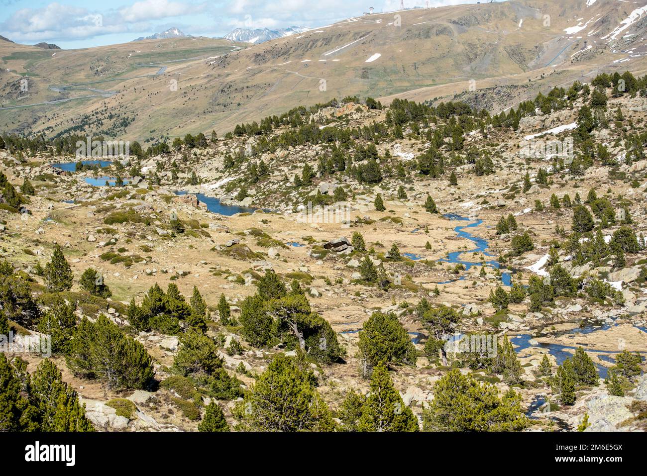 Lake in the circuit of Lake Pessons Grau Roig, Andorra Stock Photo - Alamy