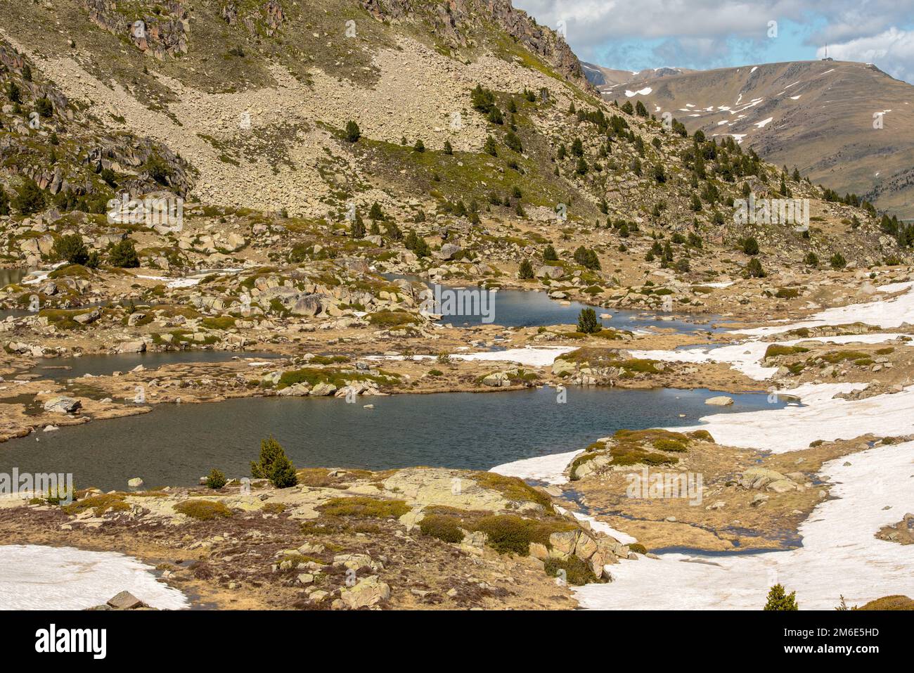 Lake in the circuit of Lake Pessons Grau Roig, Andorra Stock Photo - Alamy