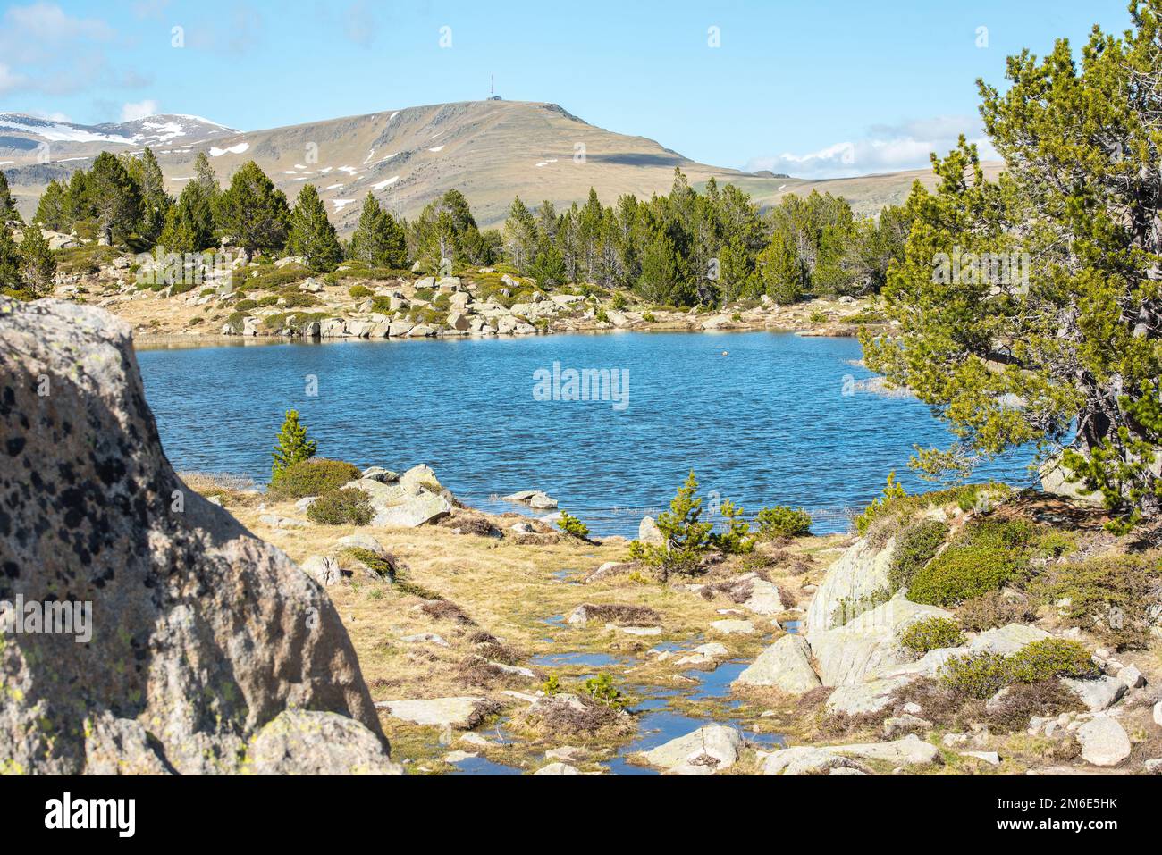 Lake in the circuit of Lake Pessons Grau Roig, Andorra Stock Photo - Alamy