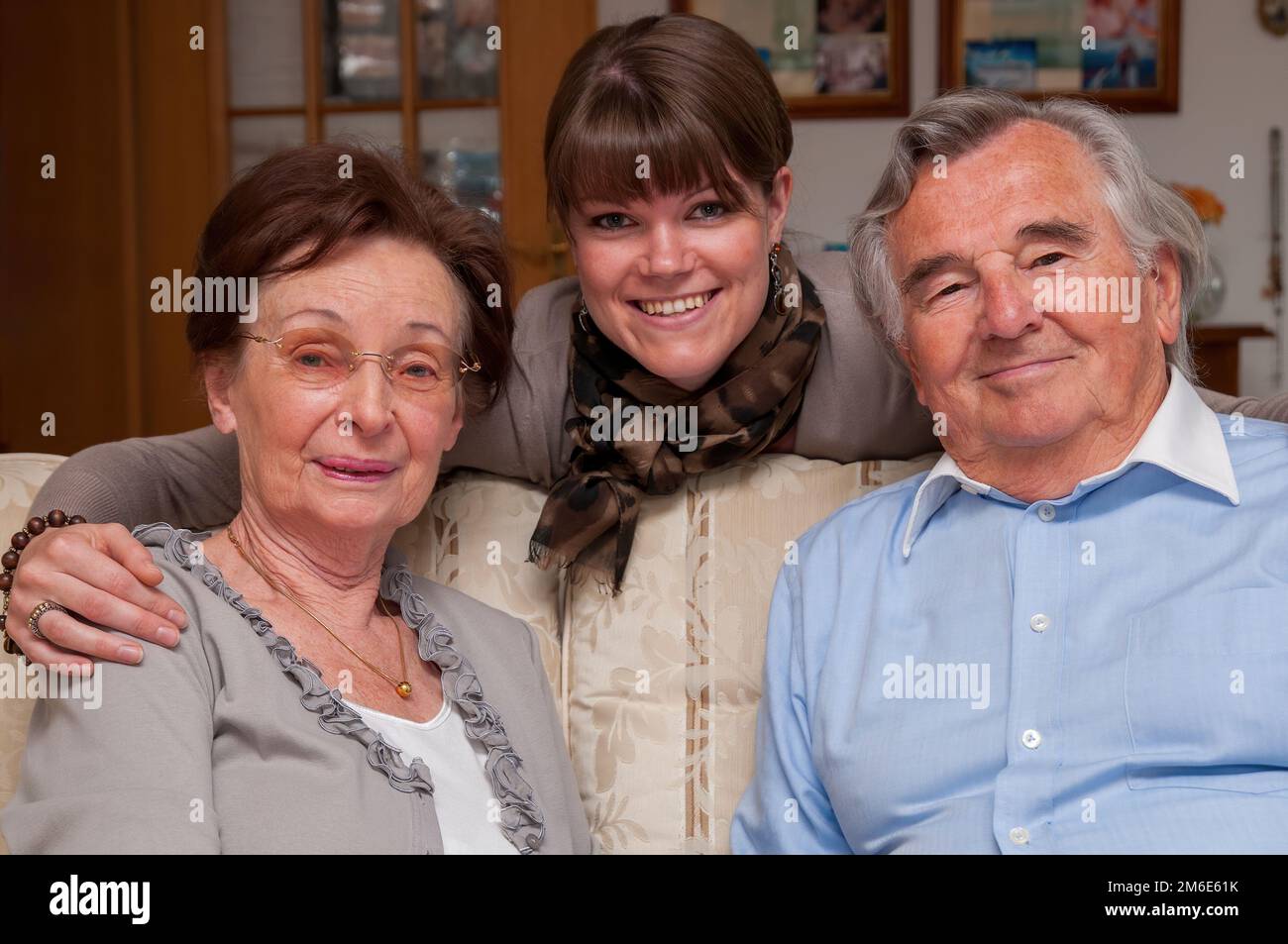 Mother father daughter portrait hi-res stock photography and images - Alamy