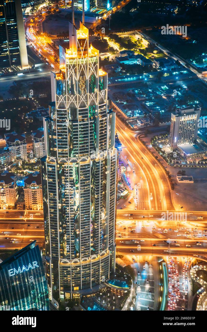 Dubai, UAE, United Arab Emirates - May 25, 2021: Aerial View Of Urban ...