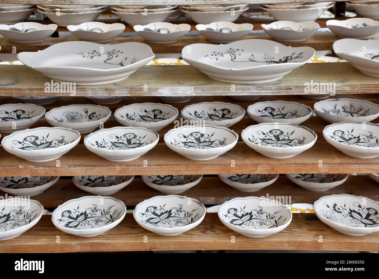 Authentic porcelain production in the famous Porcelain Manufactory in ...