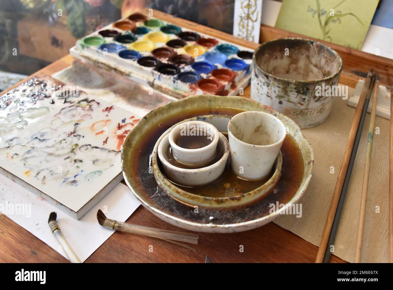 Authentic porcelain production in the famous Porcelain Manufactory in ...